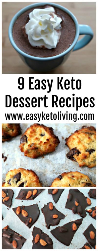 9 Easy Keto Dessert Recipes - Quick Low Carb Ketogenic Desserts