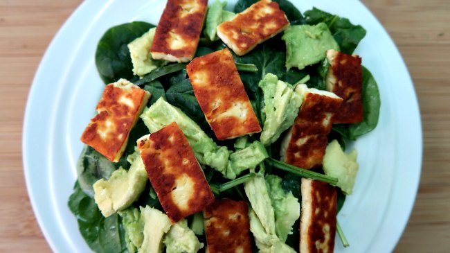 Low Carb Halloumi Salad Recipe - Easy Keto Salads Recipes